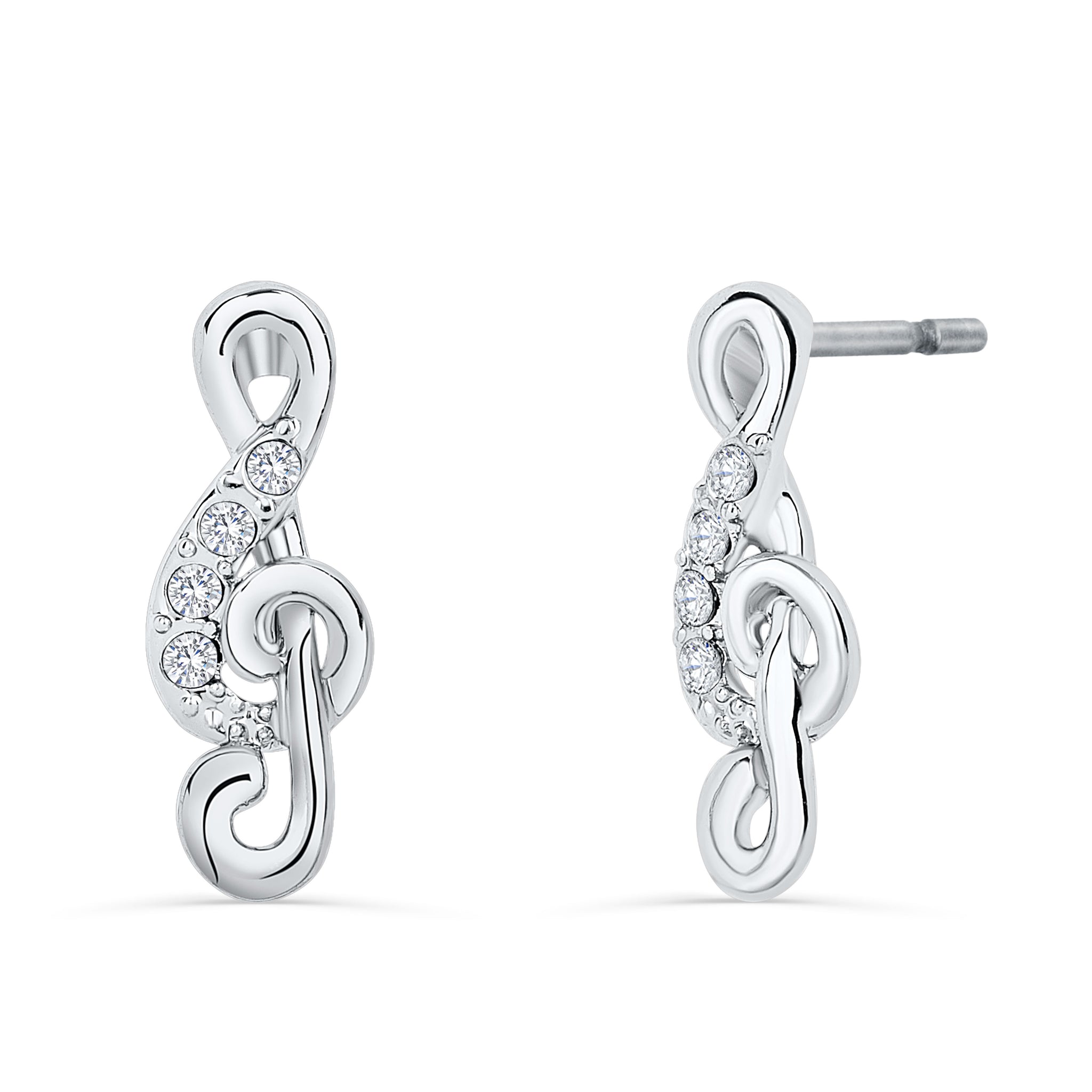 CRYSTALP - Mozart Clef Earrings